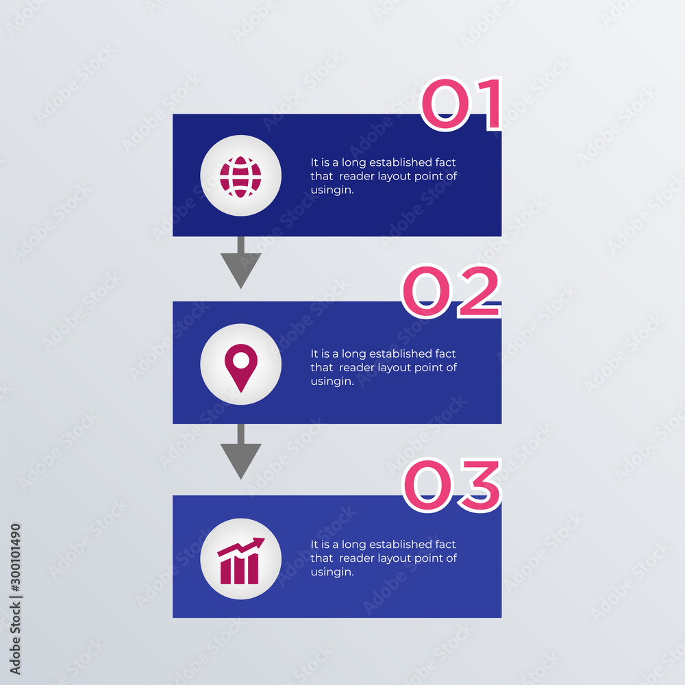 Process icons infographic template design. Business concept infograph ...