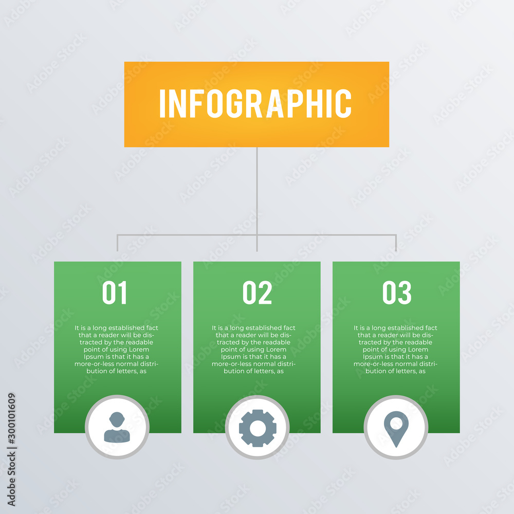 Visualized Numbers infographic template design. Business concept ...