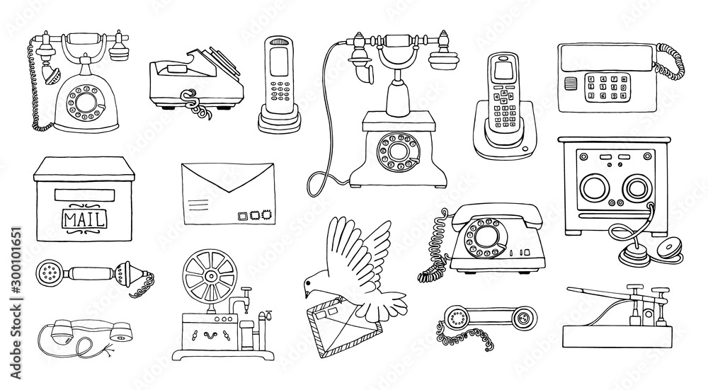 Telegraph Communication Clip Art