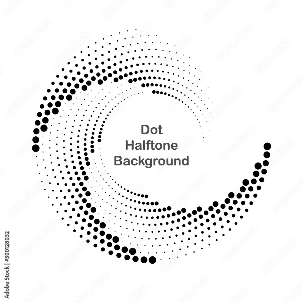 Round Logo Black Background