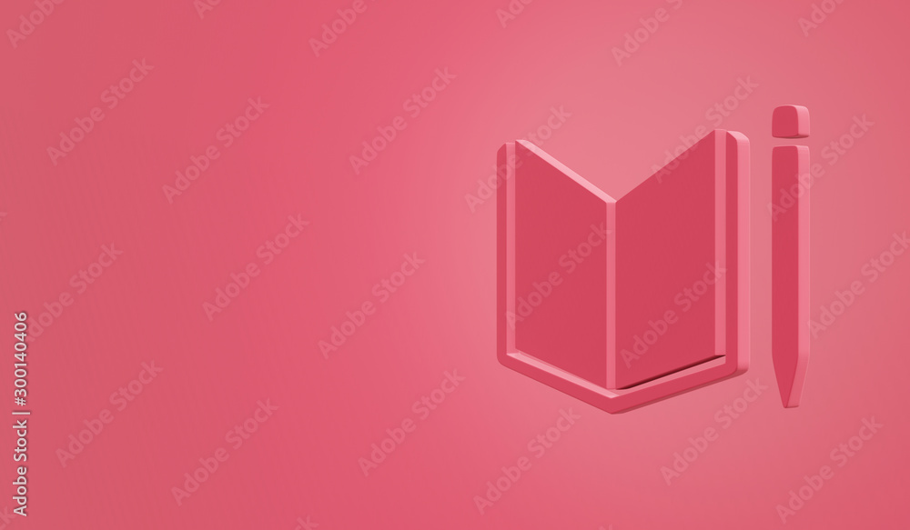 Sustainable Development Goals Quality Education icon. 3D rendering ...