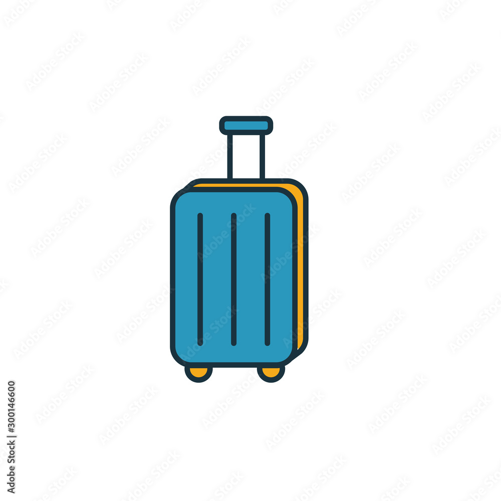 Suitcase icon. Simple element from travel icons collection. Creative ...