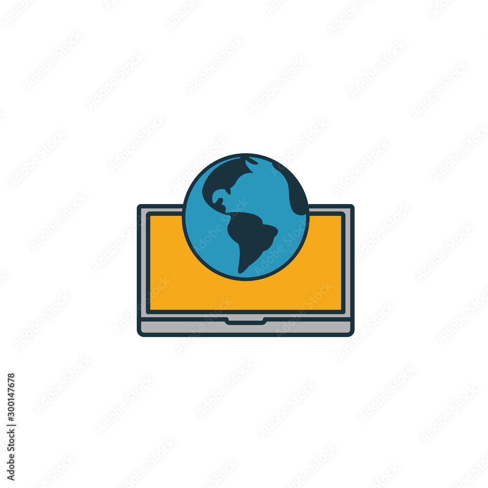 Intranet icon. Simple element from icons collection. Creative Intranet ...