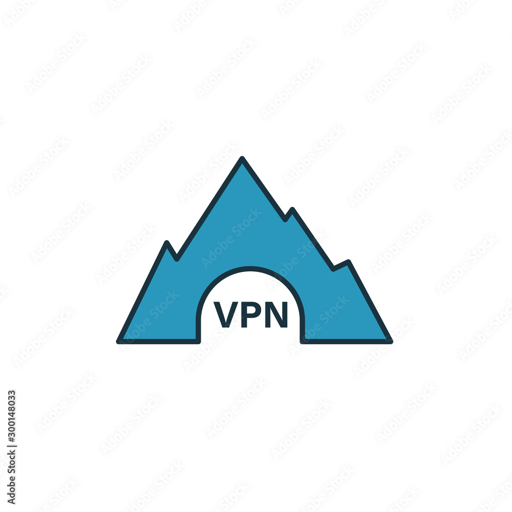 Vpn Tunnel icon. Simple element from icons collection. Creative Vpn ... Vpn Tunnel icon. Simple element from icons collection. Creative Vpn ...