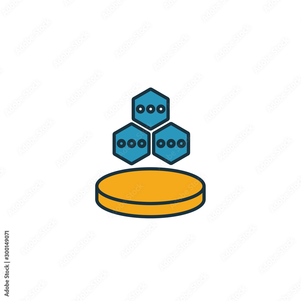 Data Structure icon. Simple element from web hosting icons collection ...