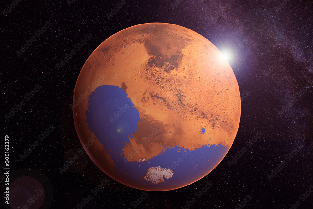 Planet Mars Oceans