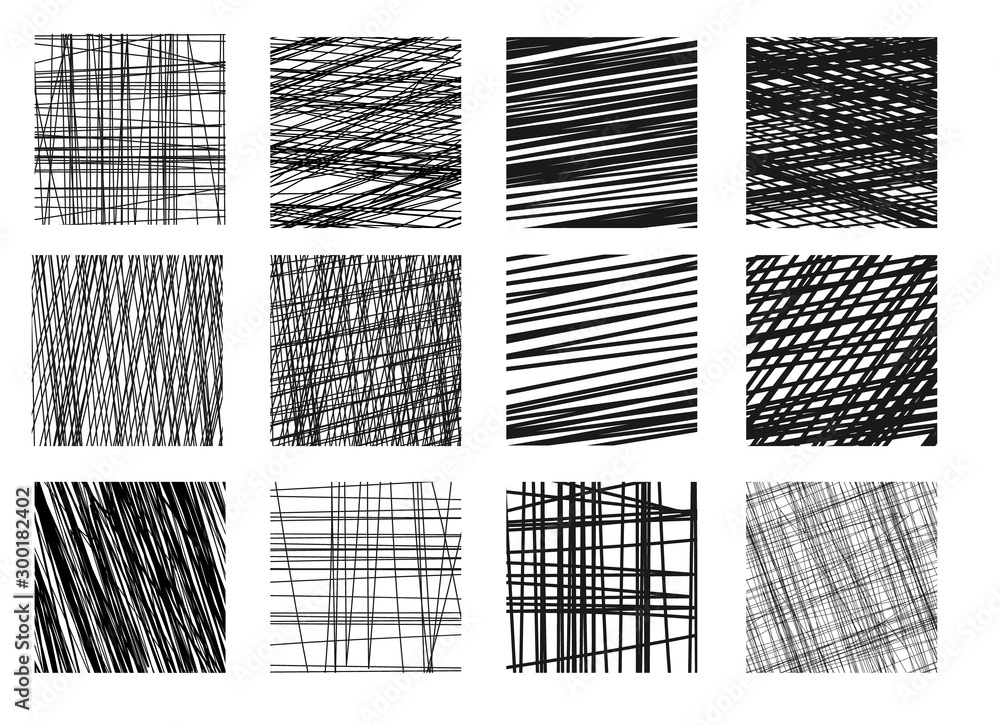 Drawings hatching sketch. Stock Vector | Adobe Stock