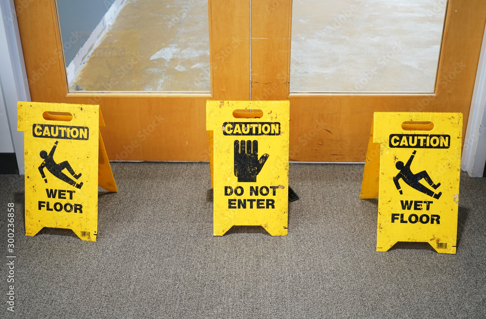 do not enter sign inside office building at the gate Stock Photo ...