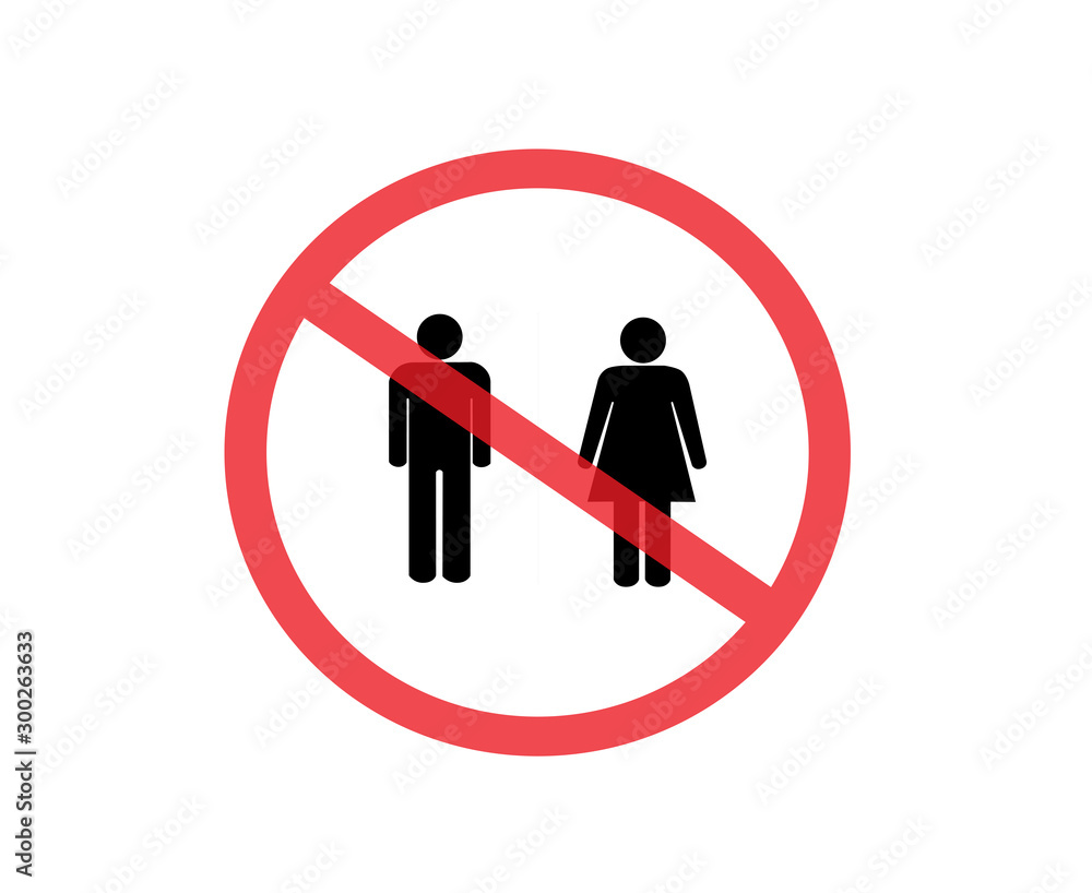 No restroom or toilet sign, Do not pooping and peeing people sign. No ...