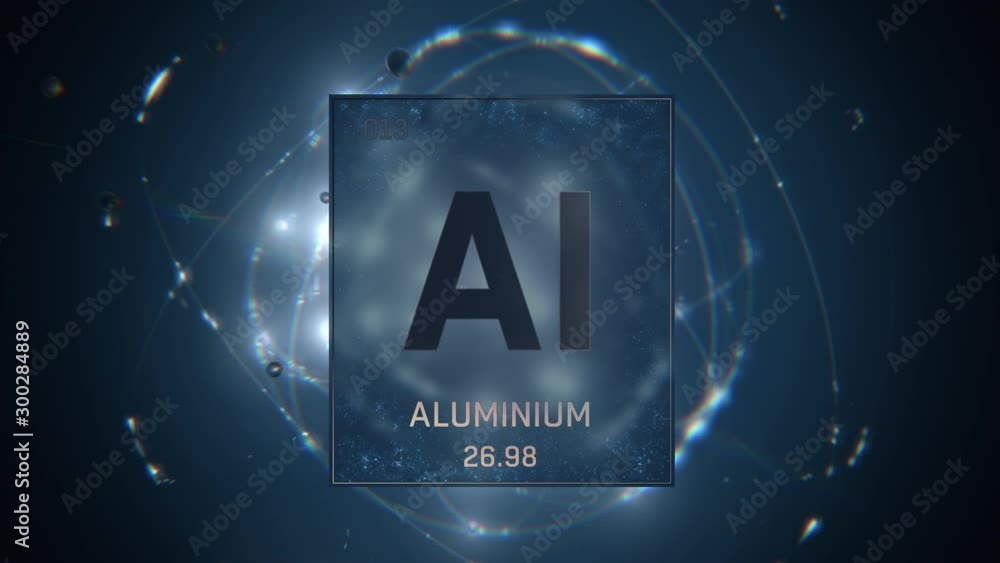 Vidéo Stock Aluminium as Element 13 of the Periodic Table. Seamlessly ...