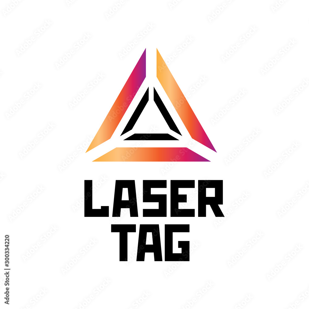 vector logo for laser tag and airsoft Stock Vector | Adobe Stock