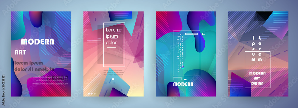 Liquid color background design. A4 format. Futuristic design posters ...