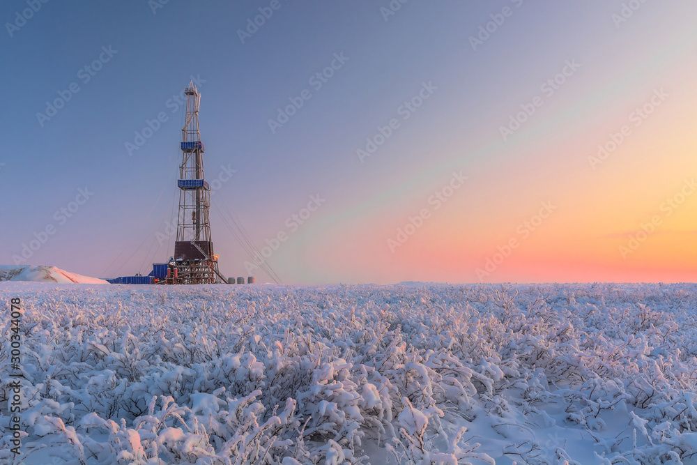 Oil Drilling In The Tundra