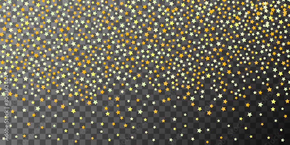 Golden simple flat style light star flares seamless texture. Vector ...
