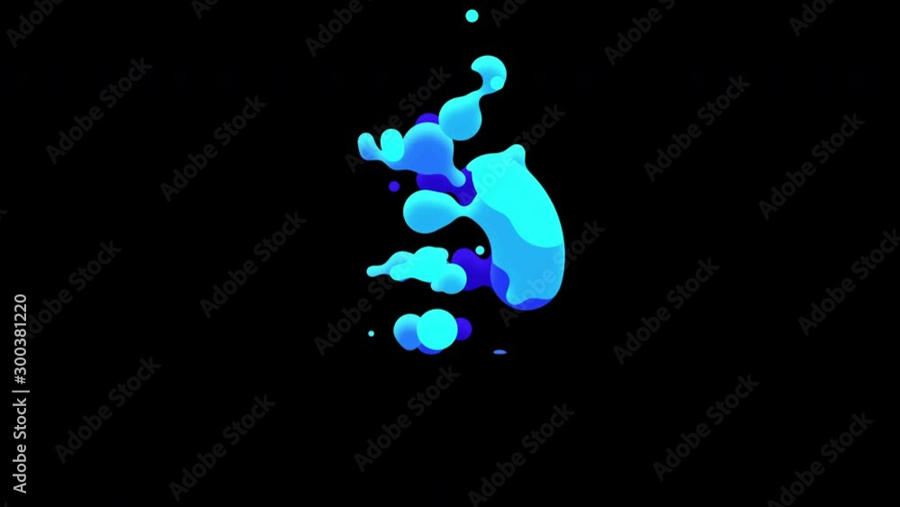 Animated liquid preloader in perfect loop. Motion graphic design and progress loading circle bar ...