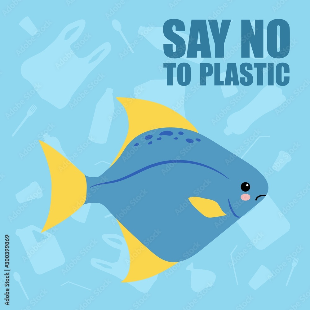 Plastic Sea Pollution - Stop Using Plastic Can ilustrate ecology topics ...