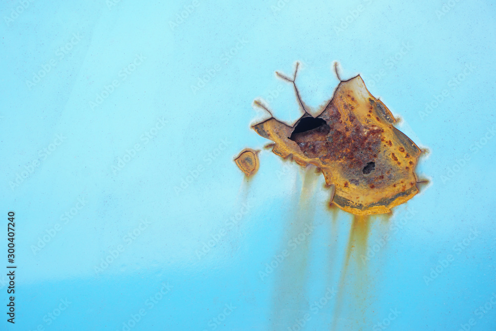 Rust bonnet old car with crack and scratch colour skin,peeled skin ...