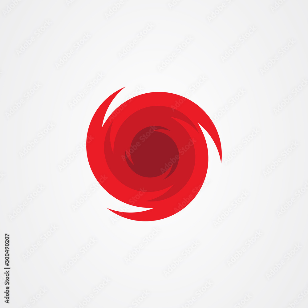 Hurricane symbol, abstract hurricane icon. Stock Vector | Adobe Stock