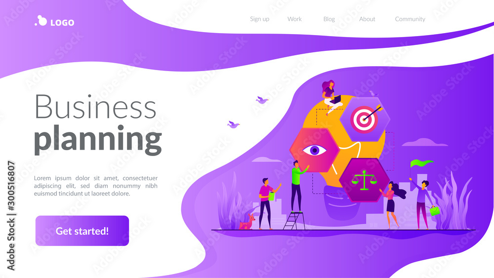 Plan of action, startup project scheme. Achieving goals and aims ...