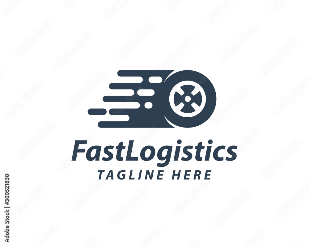 Logistic Logo Company Vector Logo,Fast Moving Logo Stock Vector | Adobe ...