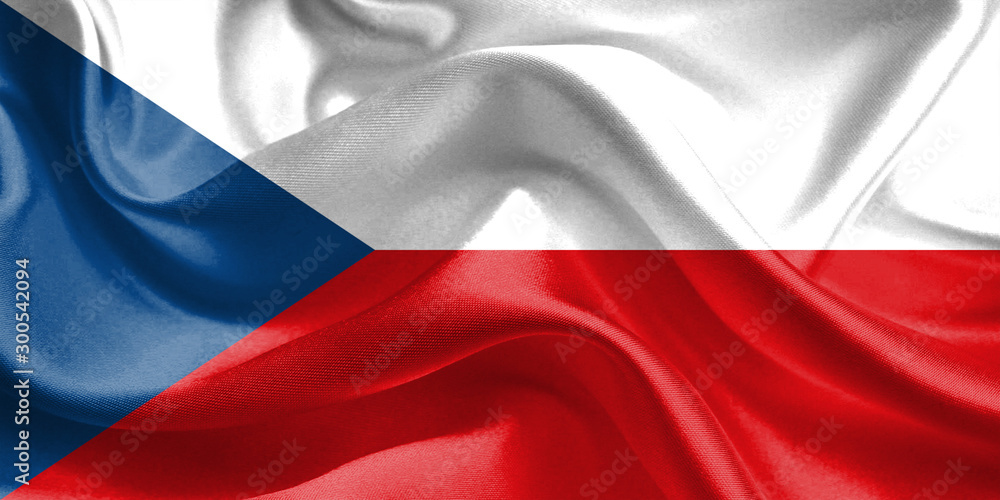 czech republic Flag. Flag of czech republic. Waving czech Flags. 3D ...