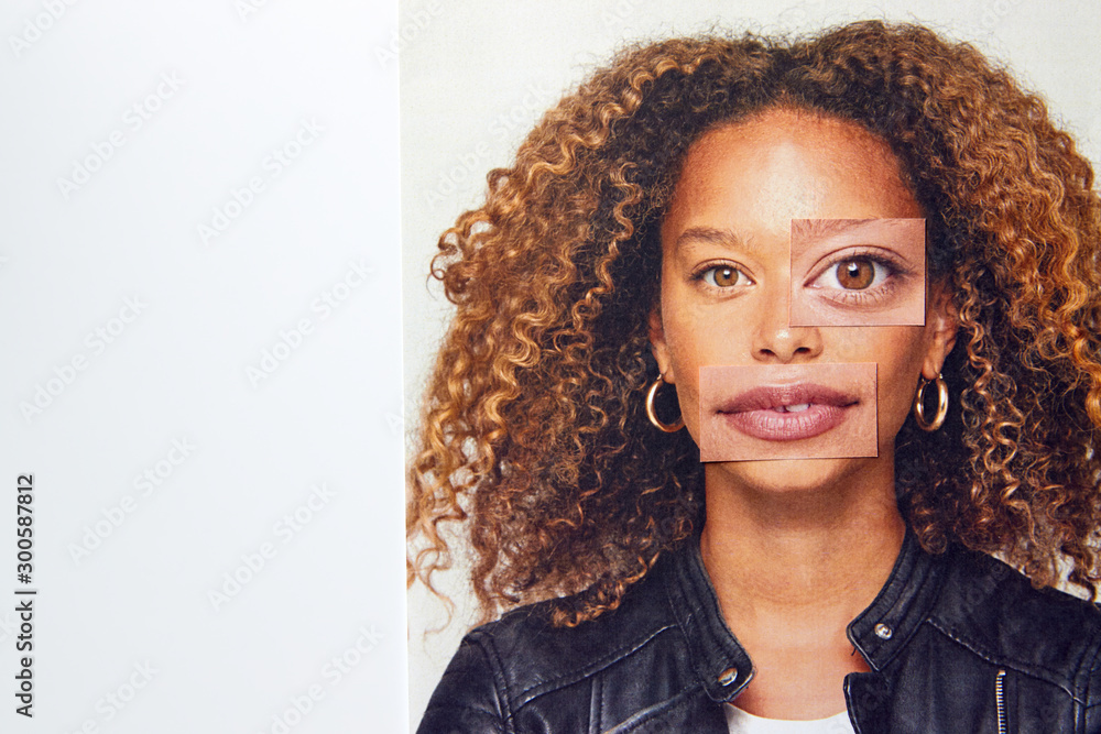 Gender Identity Concept With Composite Image Made From Male And Female ...