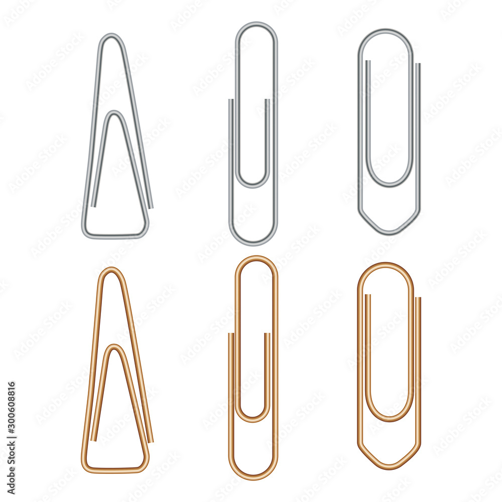Vetor Do Stock Paper Clip Metal Paperclip Office Attach Isolated On vetor-do-stock-paper-clip-metal-paperclip-office-attach-isolated-on