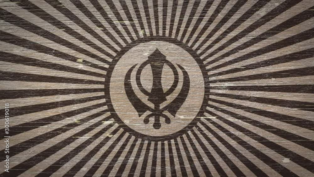 Khanda - Sikh Symbol On Wodden Texture. Ideal For Your Sikh / Religion ...