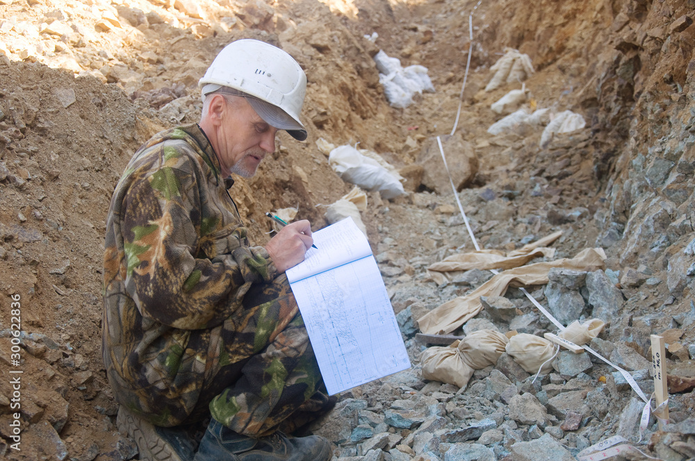 Geologist At Work
