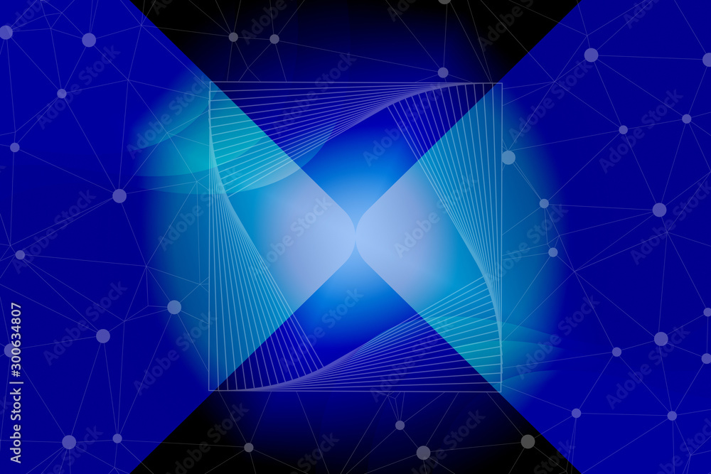 abstract, blue, design, illustration, wave, lines, curve, light ...