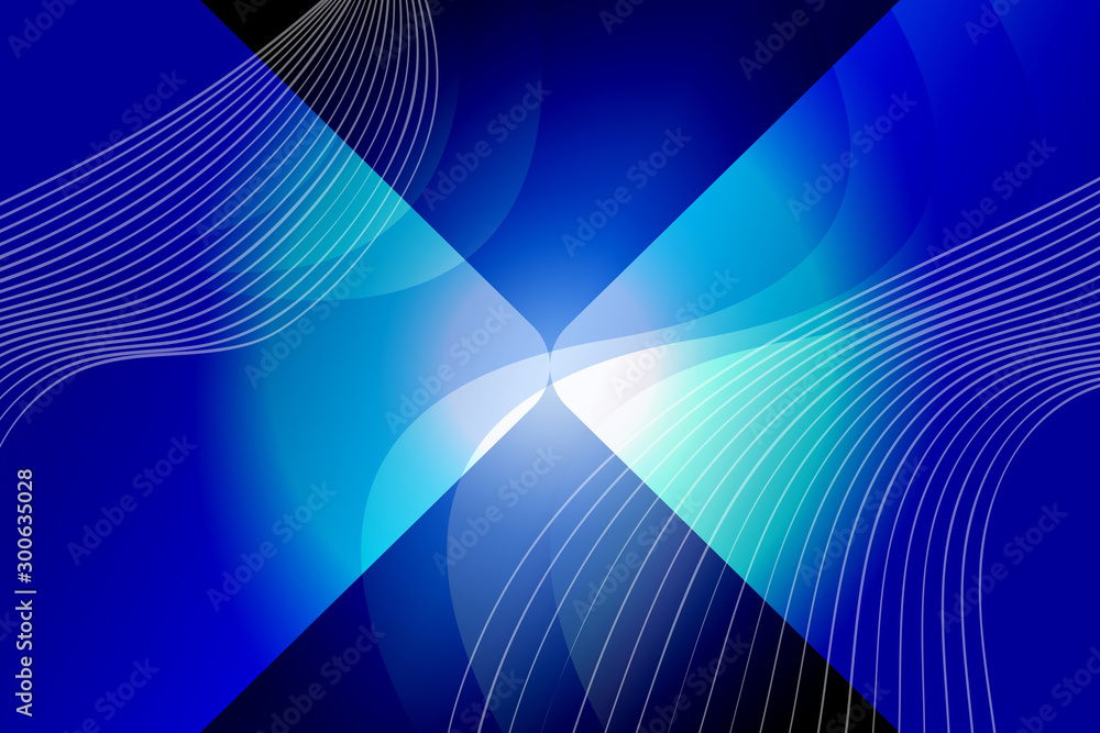 abstract, blue, design, illustration, wave, lines, curve, light ...