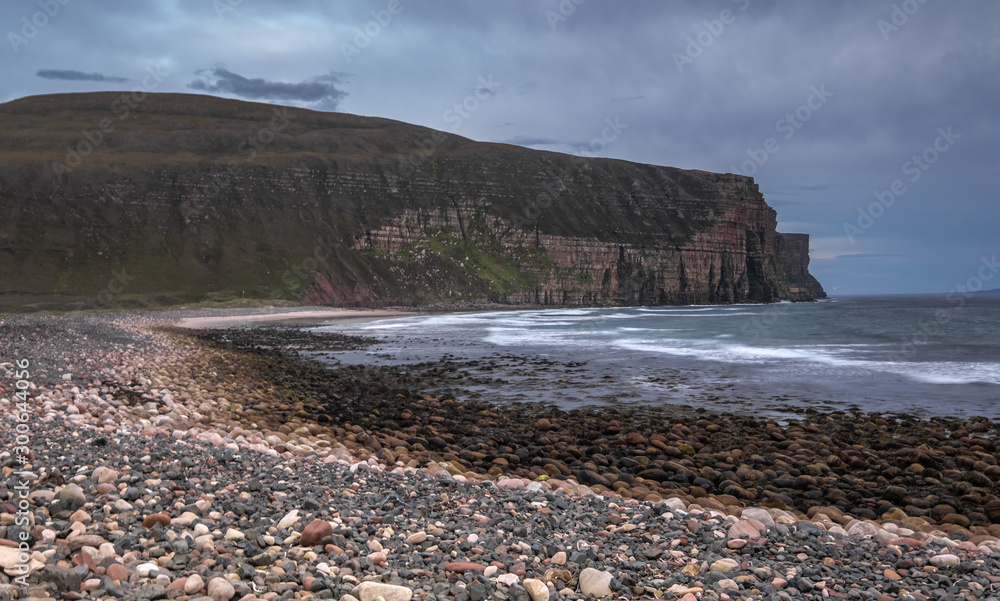 Rackwick Bay, a crofting township on the island of Hoy and considered ...