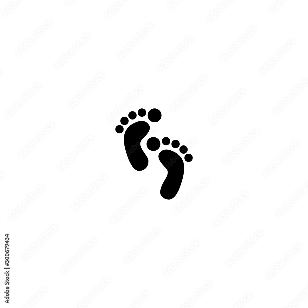 Human footprint icon. Logo design element. Paw symbol Stock Vector ...