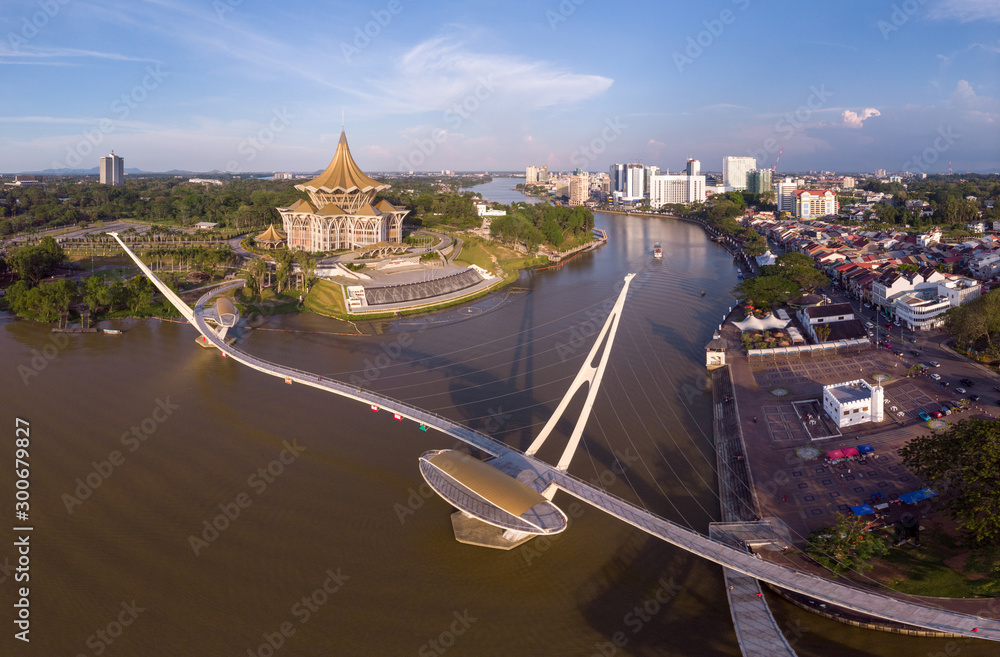 Aerial image Of An Iconic Building Dewan Undangan Negeri At Kuching ...