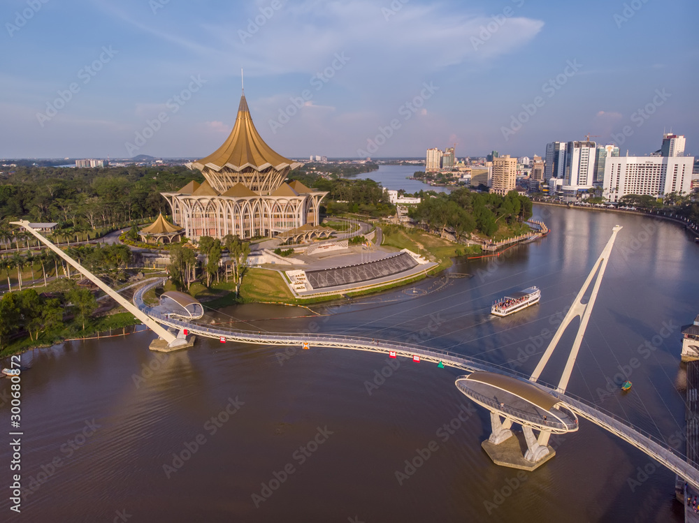Aerial image Of An Iconic Building Dewan Undangan Negeri At Kuching ...