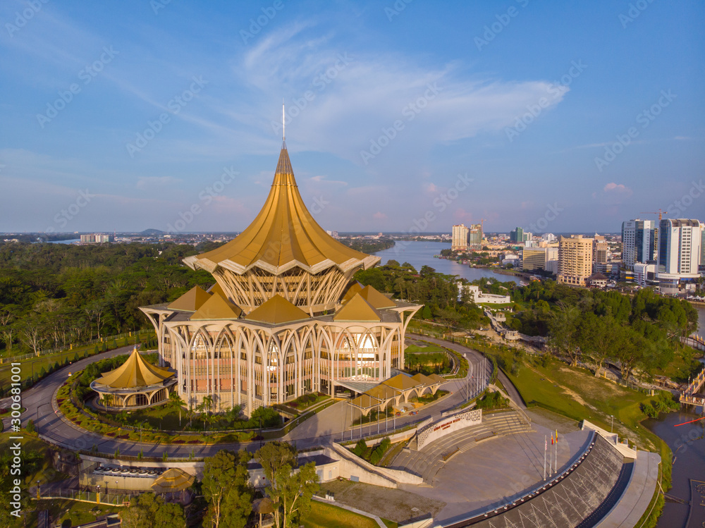 Aerial image Of An Iconic Building Dewan Undangan Negeri At Kuching ...