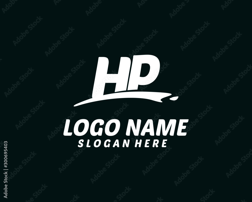 HP Initial with splash logo vector Stock Vector | Adobe Stock