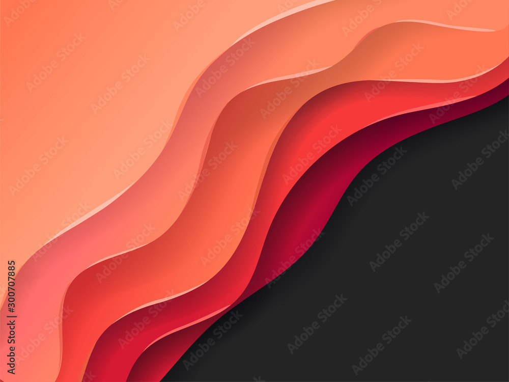 Abstract vector background of color layers Stock Vector | Adobe Stock