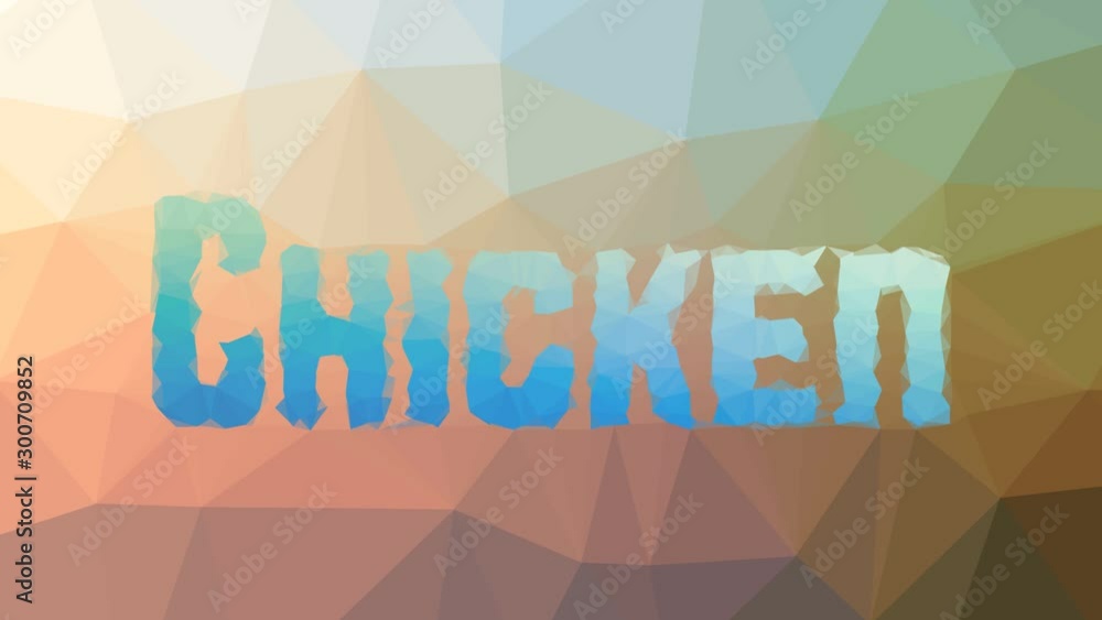 Chicken fade strange tessellation looping animated triangles Stock 비디오 ...