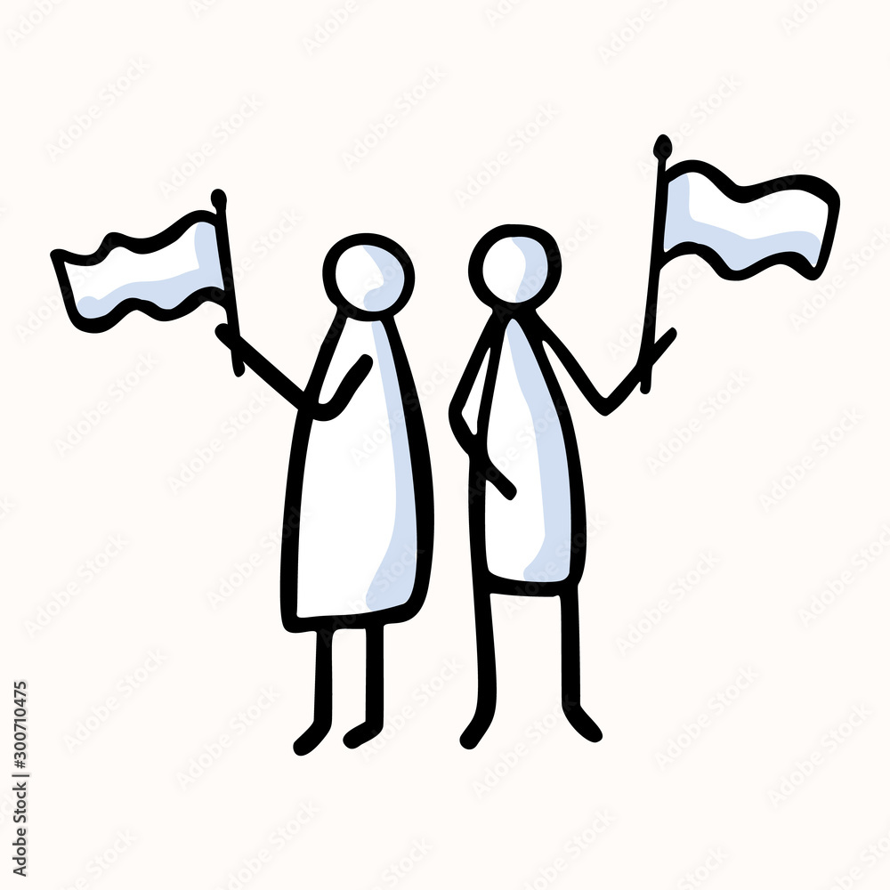 Two Stick People Clipart