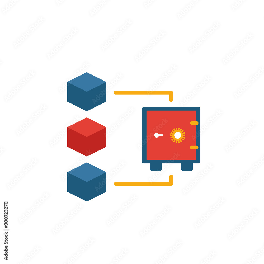 Proof Of Stake icon. Simple element from blockchain icons collection ...