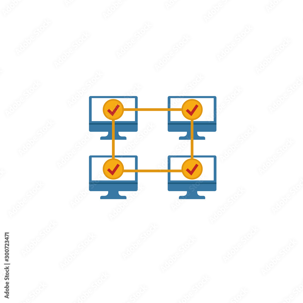 Stockvector Protocol icon. Simple element from blockchain icons ...