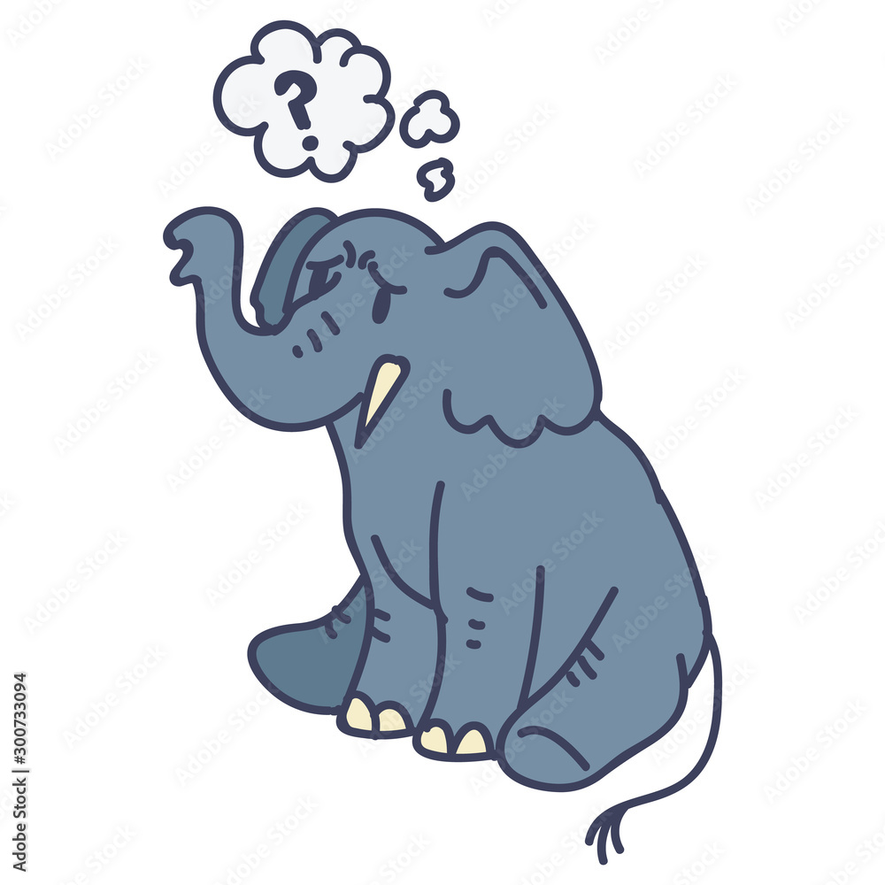 Thinking Animal Clipart
