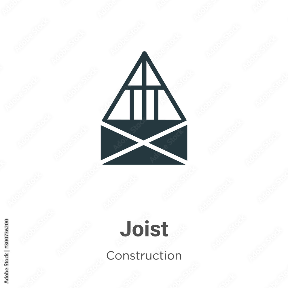 Joist vector icon on white background. Flat vector joist icon symbol ...