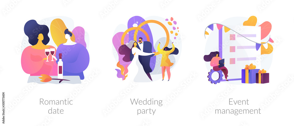 Love and romance, marriage ceremony, professional event planning ...