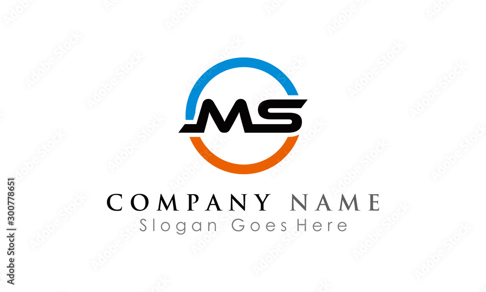 logo MS vector Stock Vector | Adobe Stock
