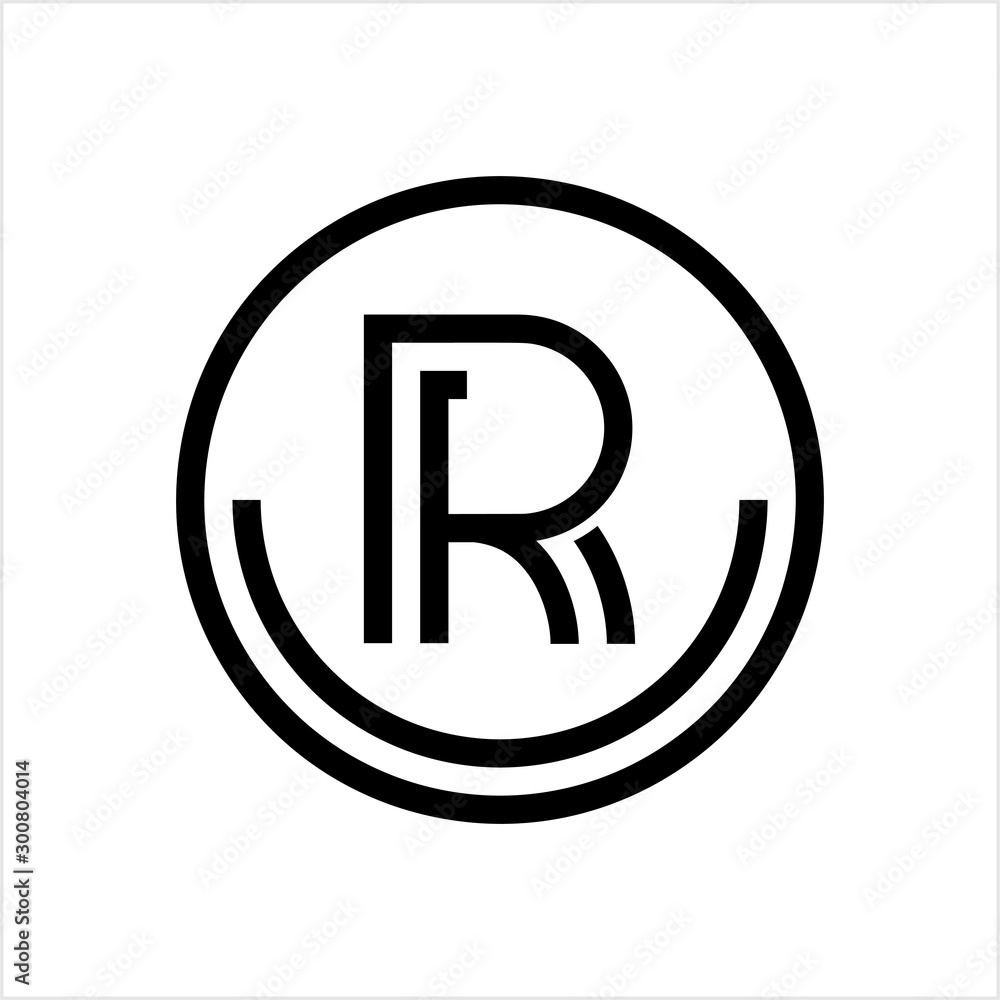Registered Trademark Icon, Letter R Symbol Stock Vector | Adobe Stock