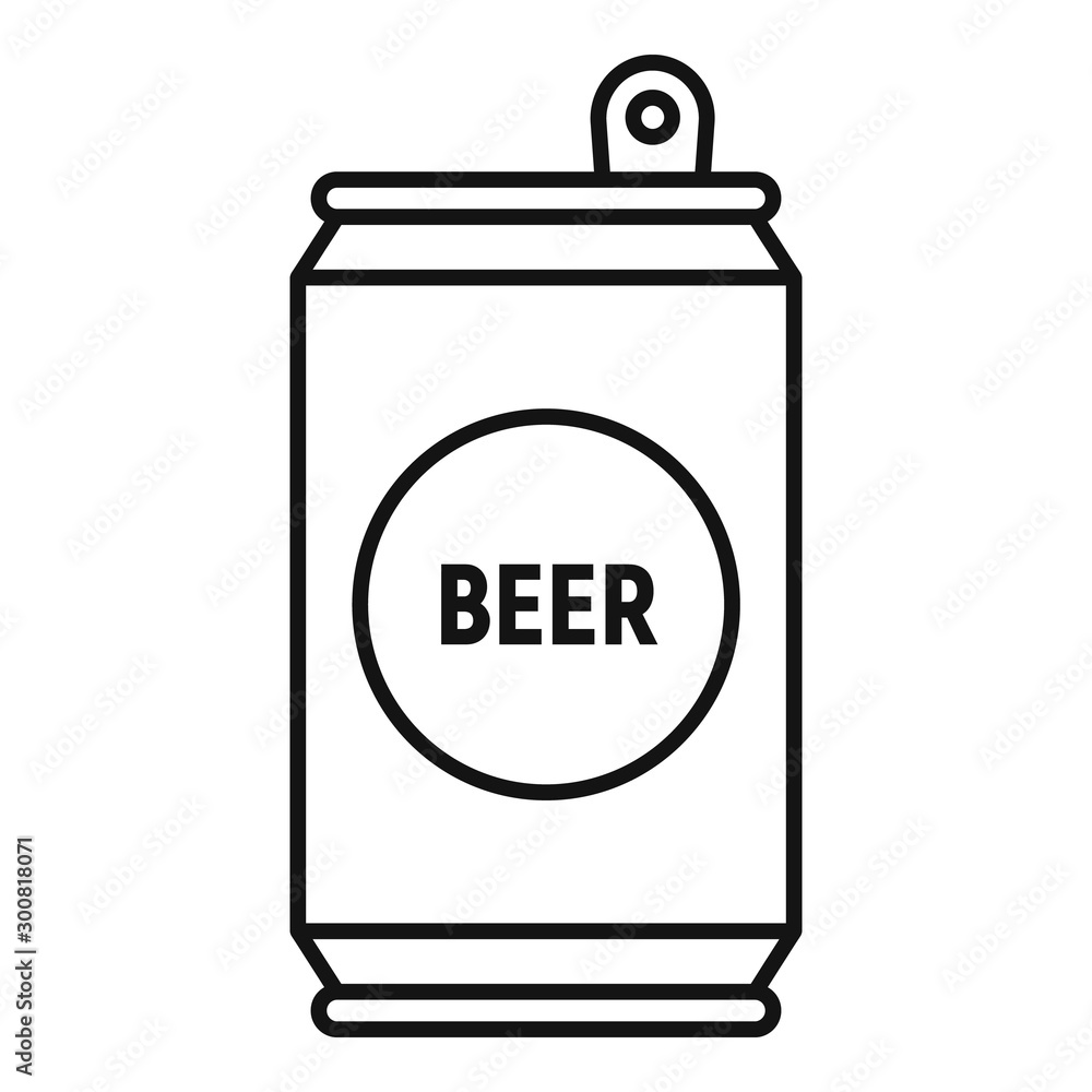 Beer Can Outline