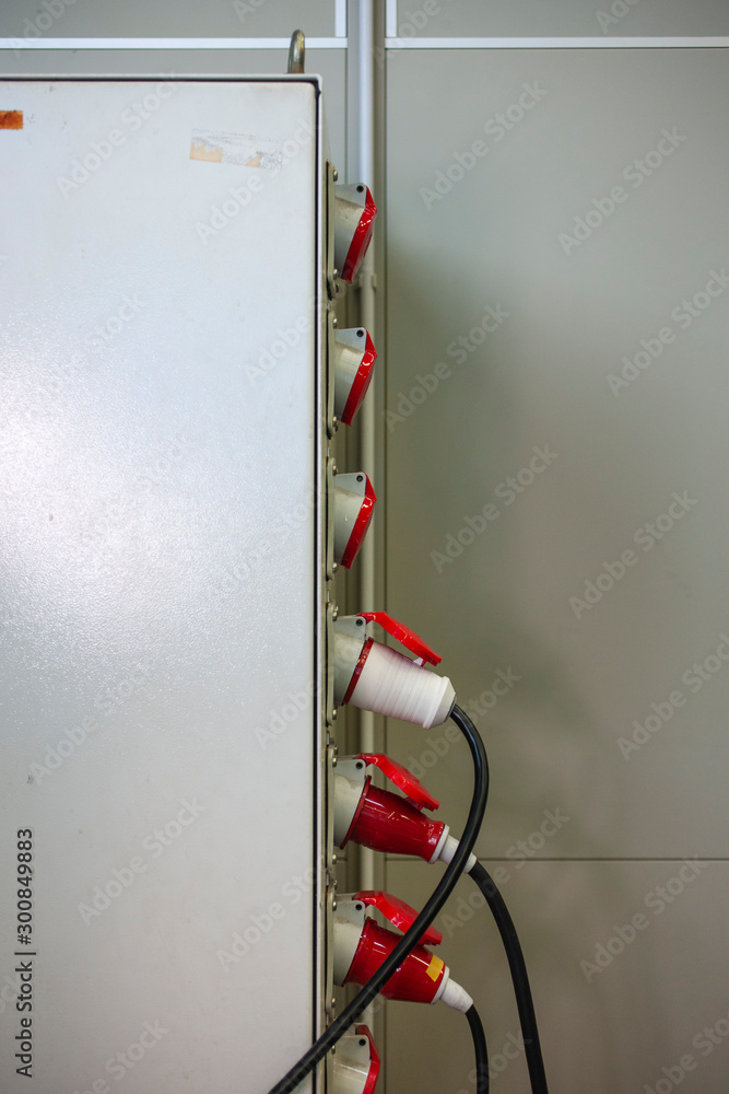 Steckerleiste Starkstrom Stock Photo | Adobe Stock