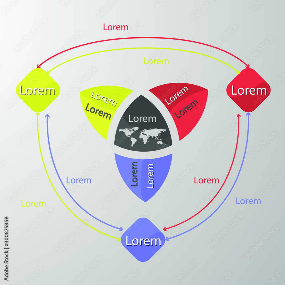 Business data visualization. Process chart. Abstract elements of graph ...